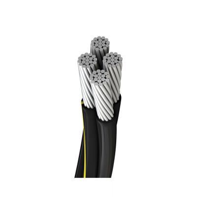 China Aluminum Aerial Bundled Cable ABC 4 Cores Low Voltage Overhead Wire - 16mm² to 240mm² Cross Section for sale