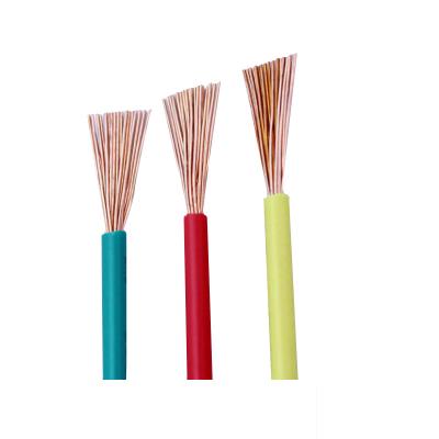 China Flexible Copper Electrical Cable BVR 1.5mm to 10mm Low Voltage PVC Insulation Building Wire for sale