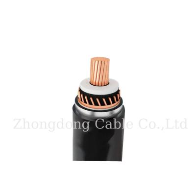 China 69kV Copper Wire Screen HV Power Cable with 16.5mm XLPE Insulation and 40kA Short Circuit Capacity - IEC 60840 Compliant for sale