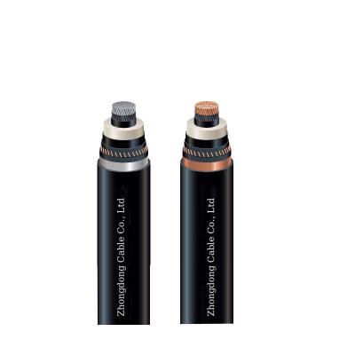China CU XLPE LC PVC 110kV High Voltage Cable with Copper Wire Shield for Underground Installation - 64/110 kV Rating, -30°C to 90°C Operating Range for sale