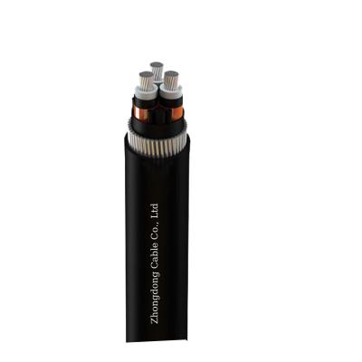 China Armored SWA 35KV Medium Voltage Cable XLPE Insulated Three Core with 90℃ Operating Temperature and 26/35kV Rating for sale