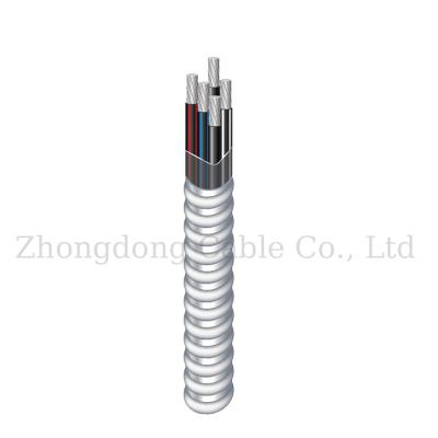 China XHWW-2 Aluminum Conductor MC Cable 3 Core 4 Core 600V with XLPE Insulation and Aluminum Armor for sale