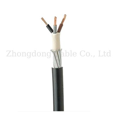 China Cu XLPE PVC SWA PVC 3 Core Armored Cable 21/35kV Electrical Wire with 0°C to +70°C Temperature Rating for sale