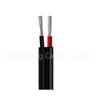 China H1z2z2-K PV1-F Twin Core Solar Cable 1.5kV DC Voltage 120°C Heat Resistant PV Wire for sale