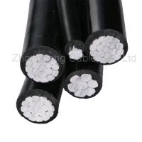 China Custom Logo ABC Aerial Bundled Overhead Cable PE Insulation 3 Phase Electrical Cable for sale