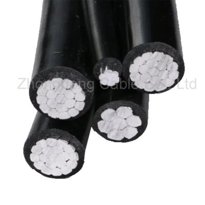 China Custom Logo ABC Aerial Bundled Overhead Cable PE Insulation 3 Phase Electrical Cable for sale