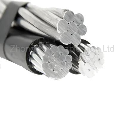 China Low Voltage Aerial Bundled ABC Cable 4mm²-630mm² 600V/1000V with XLPE/PVC Insulation for sale