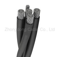 China Aluminum Conductor Overhead Aerial Bundled Cable ABC Power Cable 0.6/1KV with XLPE Insulation and 90°C Temperature Rating for sale