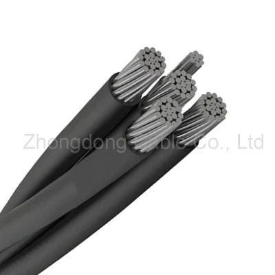 China NFC 33-209 Stranded Aerial Bundled Cable 10-95mm² XLPE Insulated ABC Cable 90°C Rating for sale