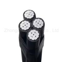 China 600V ABC Aerial Bundled Cable 4x35 mm² XLPE Insulation NFC 33-209 Standard for Overhead Power Distribution for sale