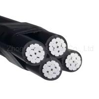 China 1Kv PE/PVC Insulation Aerial Bundled ABC Cable Aluminum Conductor 25.6mm Diameter 500kg/km Overhead Power Line for sale