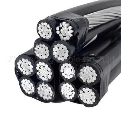 China 15kV-35kV ACSR Aerial Bundled Cable Medium Voltage Overhead Power Line 10-95mm² for sale