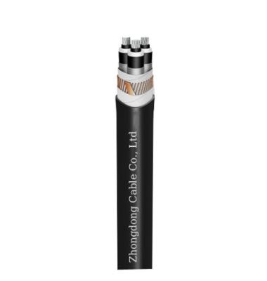 China Copper Wire Screen MV Power Cable XLPE Insulated Three Core 21/35kV with PVC/PE Sheath Options for sale