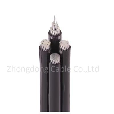 China Aluminum Conductor ABC Service Drop Cable 4 AWG to 795 kcmil with 1767-29925 lbs Strength for South America for sale
