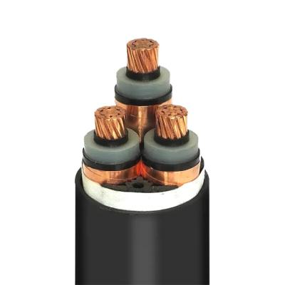 China 11KV 22KV 33KV Medium Voltage Cable XLPE/Vinyl/Cu 3 Core for sale