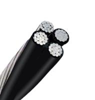China Quadruplex Service Drop Aerial Bundled ABC Cable XLPE Insulated Aluminium 4 Core Conductor for sale