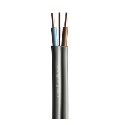 China Twin Earth Wire Cable 6242y Grey PVC Insulated 1.5MM 2.5MM with 300/500V Rated Voltage for Residential and Commercial Use for sale