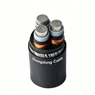 China 26/35kV 3 Core Fire Resistant Aluminium Conductor Power Cable for Photovoltaic Project for sale