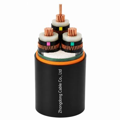 China 18/30kV XLPE Power Cable CU/XLPE/CWS/PVC for Substation and Industrial Projects IEC 60502-2 for sale