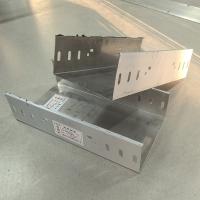 China Customized Sheet Metal Cable Tray Silver For Organized Cable Management 50mm-1000mm for sale