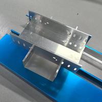 China Silver Aluminum Ventilated Trough Cable Tray Indoor / Outdoor Cable Management for sale