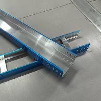 China Silver Aluminum Ventilated Trough Cable Tray Indoor / Outdoor Cable Management for sale
