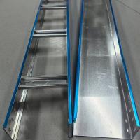 China Corrosion Resistance Silver Aluminum Ladder Type Cable Tray For Industrial Cable Organization for sale