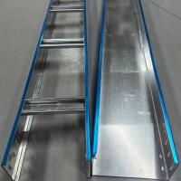 China Corrosion Resistance Silver Aluminum Ladder Type Cable Tray For Industrial Cable Organization for sale
