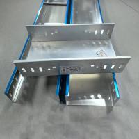 China 50mm-150mm Height Aluminum Cable Tray Safety Medium Duty For Wire Protection System for sale