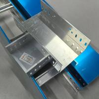 China Electrical Wiring Metal Wall Mounted Cable Tray 100mm High Durability Galvanized Finish for sale