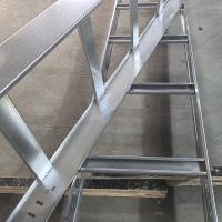 China Ladder Rung Galvanised Steel Trough Type Cable Tray 3m-6m Length For Industrial And Heavy Duty for sale