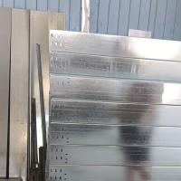 China 300*150 Aluminum Solid Bottom Slotted Custom Hot Dip Electrical Slotted Cable Tray for sale