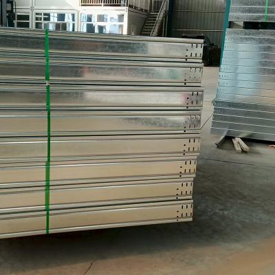 China Cable Tray Steel Galvanized Metal Iron Wire Trough Type Ladder Style 200*100 Cable Tray Fireproof Spray Coating for sale