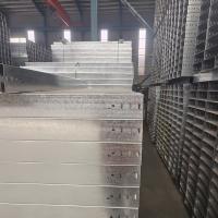 China Hot-dip Galvanized Cable Tray with Customized Width for Industrial Applications and Wire Mesh Trunking for sale