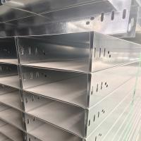 China Hot-dip Galvanized Cable Tray with 30-500mm Side Rail Height for Wall-mounted or Floor-mounted Cable Trunking for sale