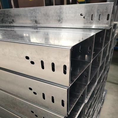 China Hot-dip Galvanized Cable Tray - Corrosion Resistant Wire Trough with Customizable Sizes for Indoor/Outdoor Use for sale