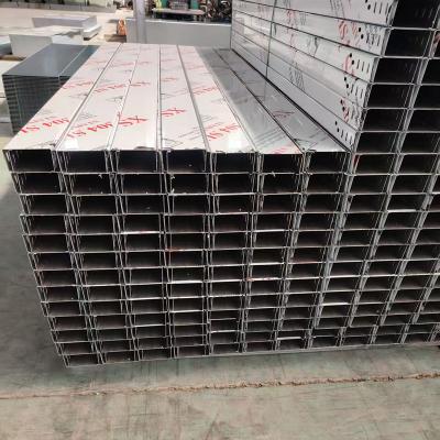 China Hot-Dip Galvanized Perforated Cable Tray with 30-500mm Side Rail Height for Wall-mounted or Floor-mounted Installation for sale