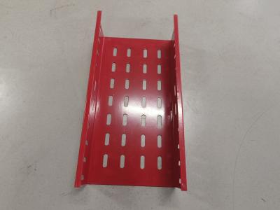 China Custom Size Ventilated Steel Cable Tray | Perforated Cable Support Tray with Multiple Surface Finishes for Industrial Cable Wiring for sale