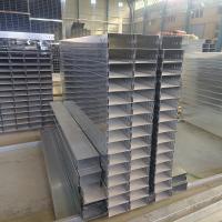 China Large Capacity Multi Cable Slotted Cable Tray Perforated Steel Support Tray for Plant Wide Wiring for sale