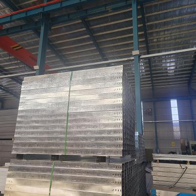 China High Temperature Resistant Slotted Cable Tray Film Coated Steel Trunking for Industrial Wiring for sale