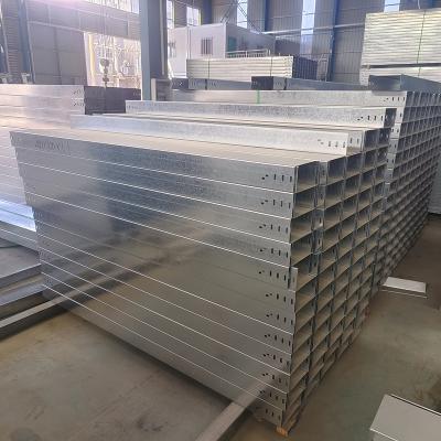 China Adjustable Width Slotted Cable Tray Telescopic Steel Trunking for Variable Cable Routing for sale