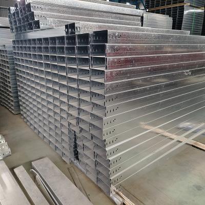 China Corrosion Resistant Slotted Cable Tray Acid Proof Steel Trunking for Chemical Plant Wiring for sale