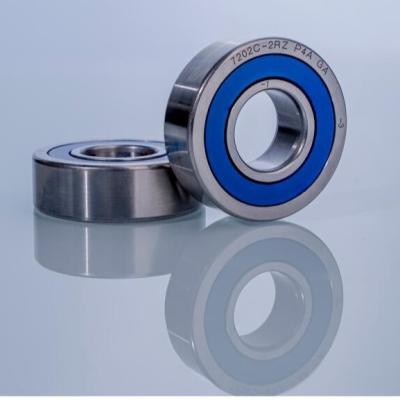 China 7202C-2RZ P4AGA 15X35X11 mm P4A Precision Grade Double-Sided Seals Angular Contact Ball Bearing for sale