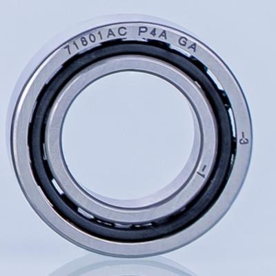 China 71801AC P4A GA Super Precision Single Row Angular Contact Ball Bearing 12x21x10 mm High Speed Operation for sale