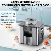 China 2025 CE Certified High Efficiency Auto Defrost Commercial Snow Ice Maker Machine 40kg/day Touch Sensor Ice Crushers Household for sale