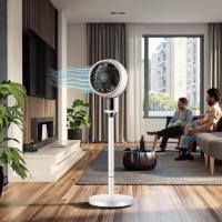 China Dual-Use Energy Saving Air Circulator Fan Quiet Pedestal Floor Fan Mechanical Control Plastic for Home/Office for sale