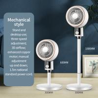 China Dual-Use Energy Saving Air Circulator Fan Quiet Pedestal Floor Fan Mechanical Control Plastic for Home/Office for sale