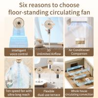 China Silent Electric Desktop Tower Pedestal Fans Easy Box for Household Office Use Plastic Air Circulation for Outdoor Use for sale