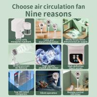China OEM/ODM Silent Electric Air Circulation Fan Comfortable Convenience for Home Office Plastic Vertical Desktop&Floor Fans for sale