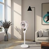 China Smart Silent Electric Air Circulation Fan Comfortable Convenience for Home Office Small Size Plastic Vertical Desktop Floor Fan for sale